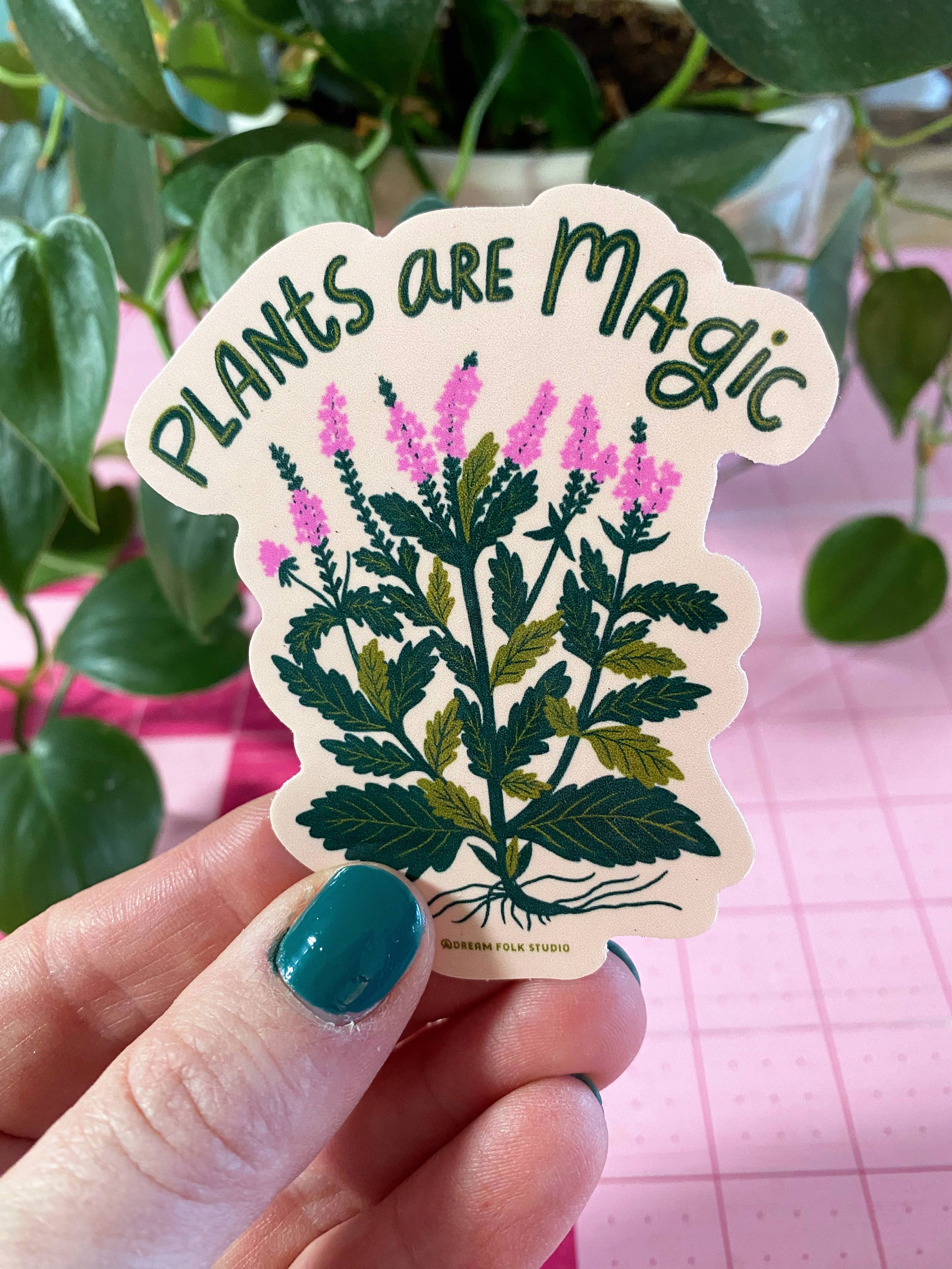 Plants are Magic Sticker - Vervain - Verbena Flower Decal – Cultivate Jax